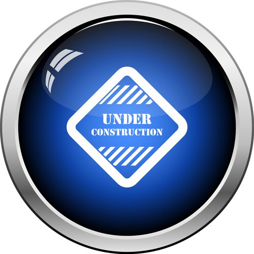 Icon of under construction Royalty Free Vector Image
