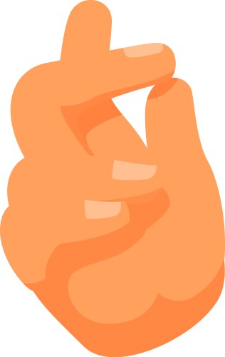 Hand gesturing small amount with thumb and index Vector Image