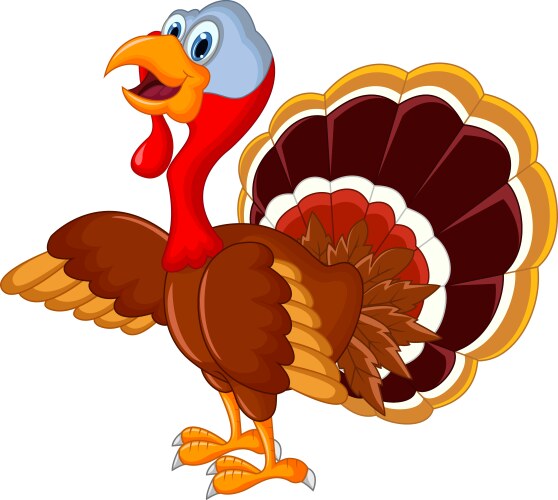Turkey cartoon Royalty Free Vector Image - VectorStock