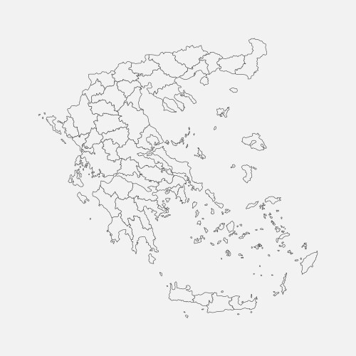 Greece Outline Map Vector Images (over 1,500)