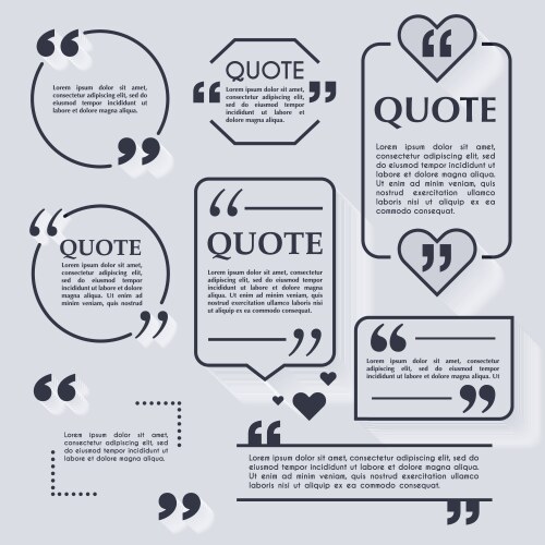 Quote text box circle bubble for comment mark Vector Image