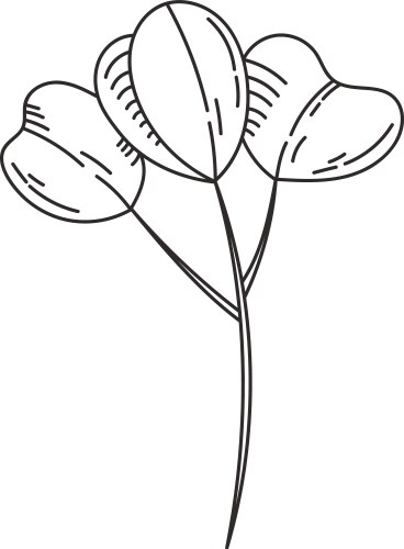 Sorrel micro greens sketch Royalty Free Vector Image