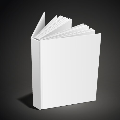 Blank book Royalty Free Vector Image - VectorStock