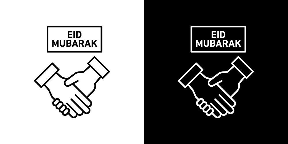 Handshaking icon set partnership shake hand Vector Image