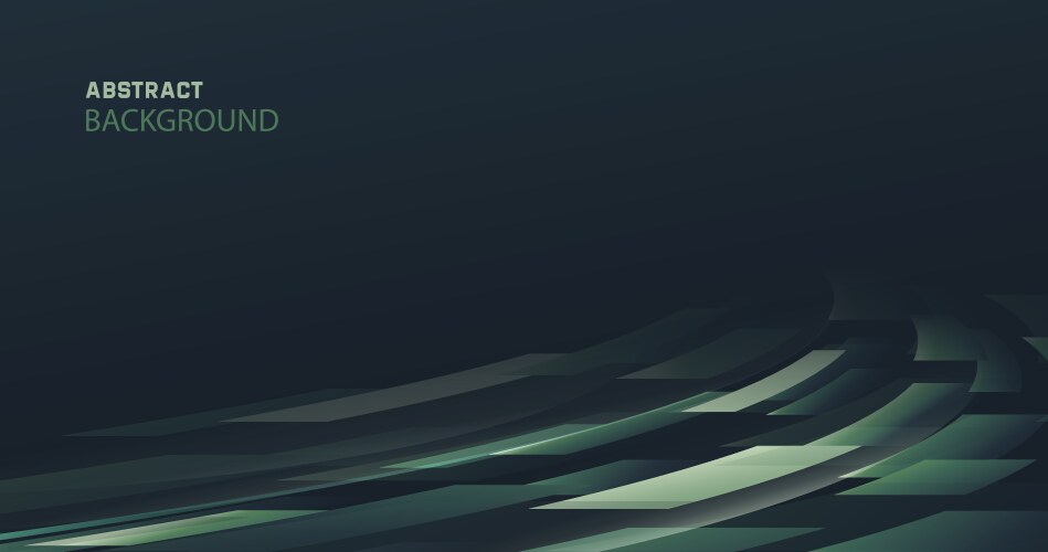 Abstract modern green gradient curve shapes Vector Image