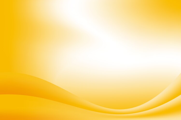 Simple clean fresh yellow wave background design Vector Image