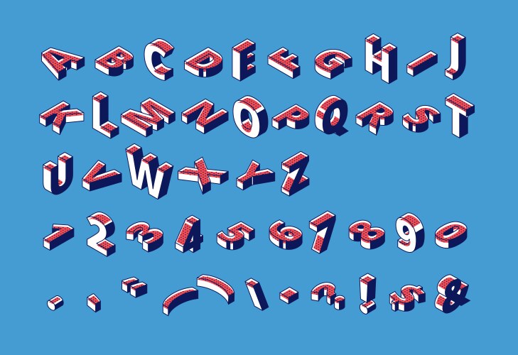 Isometric Alphabet Vector Images (over 7,900)