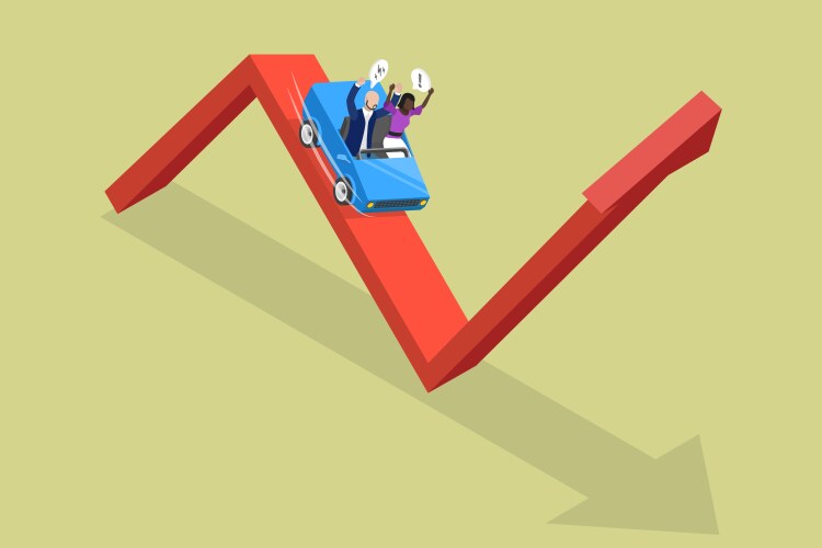 3d isometric flat concept cost reduction Vector Image