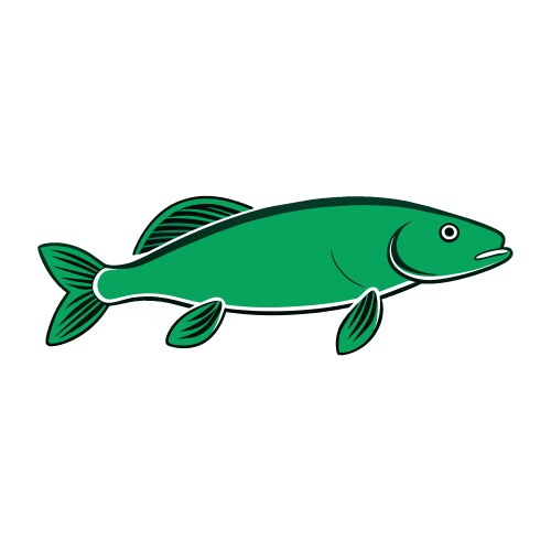 Bonito fish dancing icon Royalty Free Vector Image