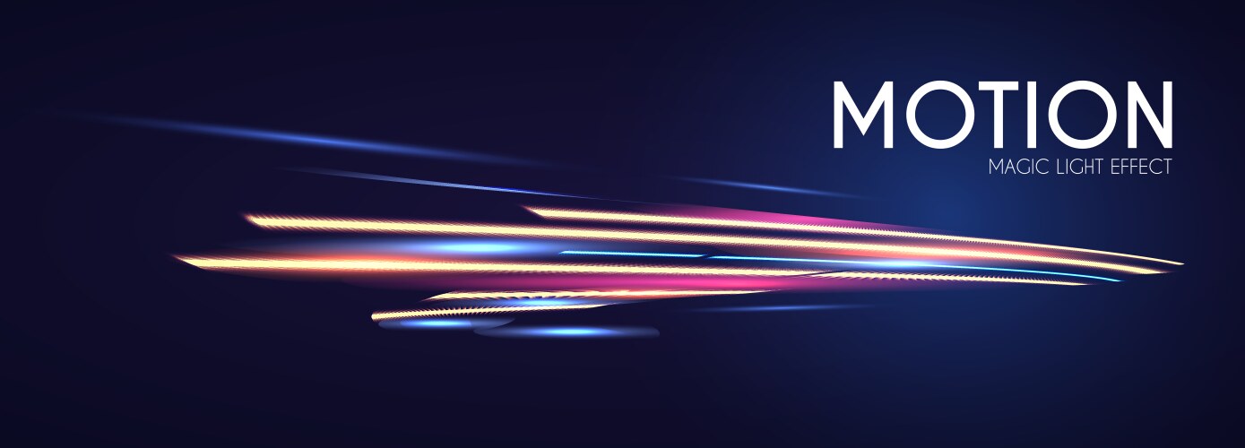 Glowing lines neon in motion light effect shiny – Royalty-Free Vector ...