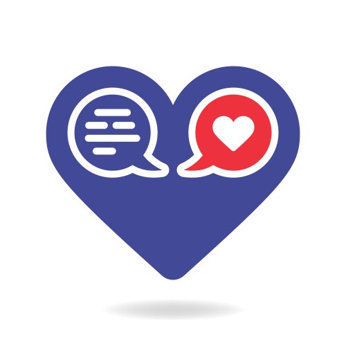 New chat message notification icon Royalty Free Vector Image