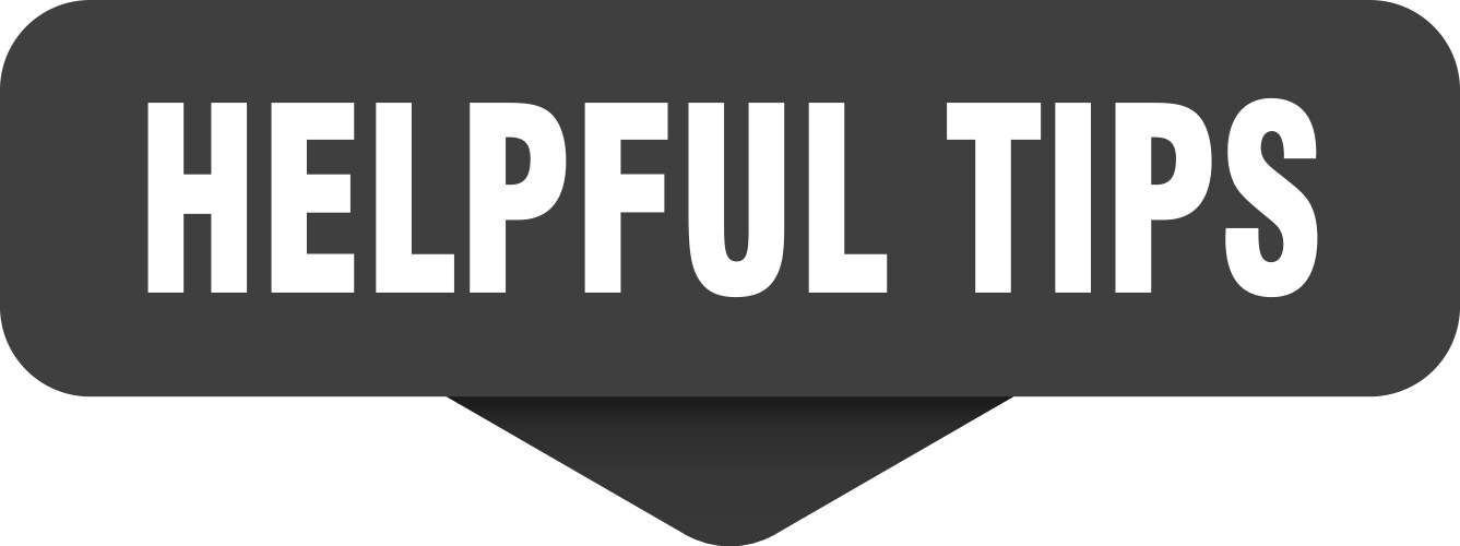 Helpful tips sticker sign isolated Royalty Free Vector Image