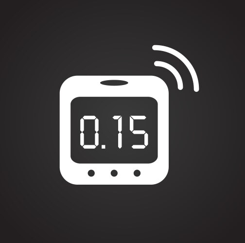 Smart temperature sensor on white background Vector Image