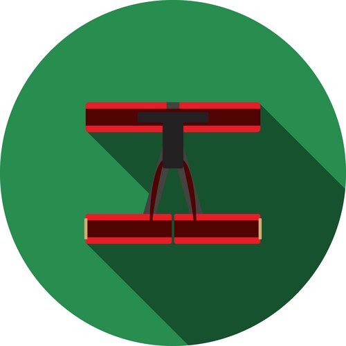 Alpinist belay belt icon Royalty Free Vector Image