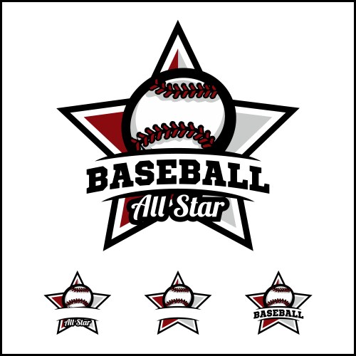Baseball All Star Logo Baseball All Star Vector Art, Icons, And