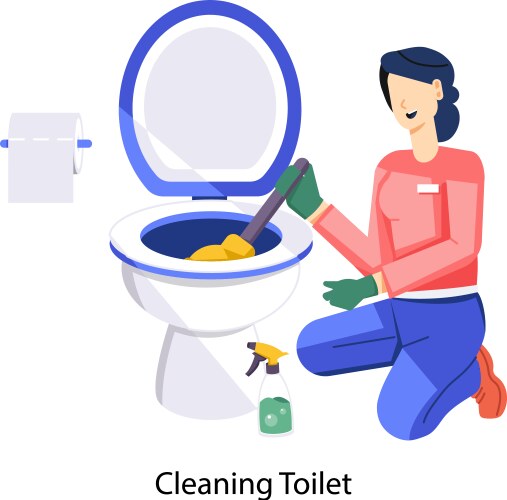 Basic rgbgirl drying clothes on a rack flat illus Vector Image