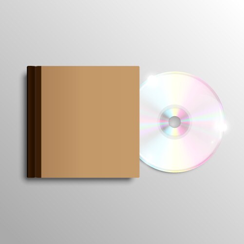Cool realistic case for dvd or cd disk Royalty Free Vector