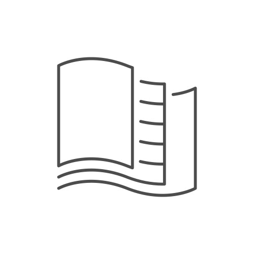 Fabric tear line outline icon Royalty Free Vector Image