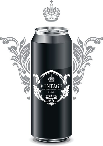 Realistic metal can Royalty Free Vector Image - VectorStock