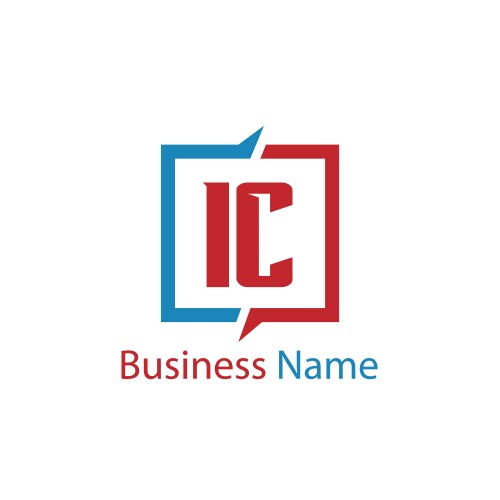 Initial Letter Ic Logo Template Vector Images (over 1,500)