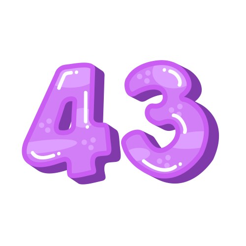 Number 43 Vector Images (over 1,200)