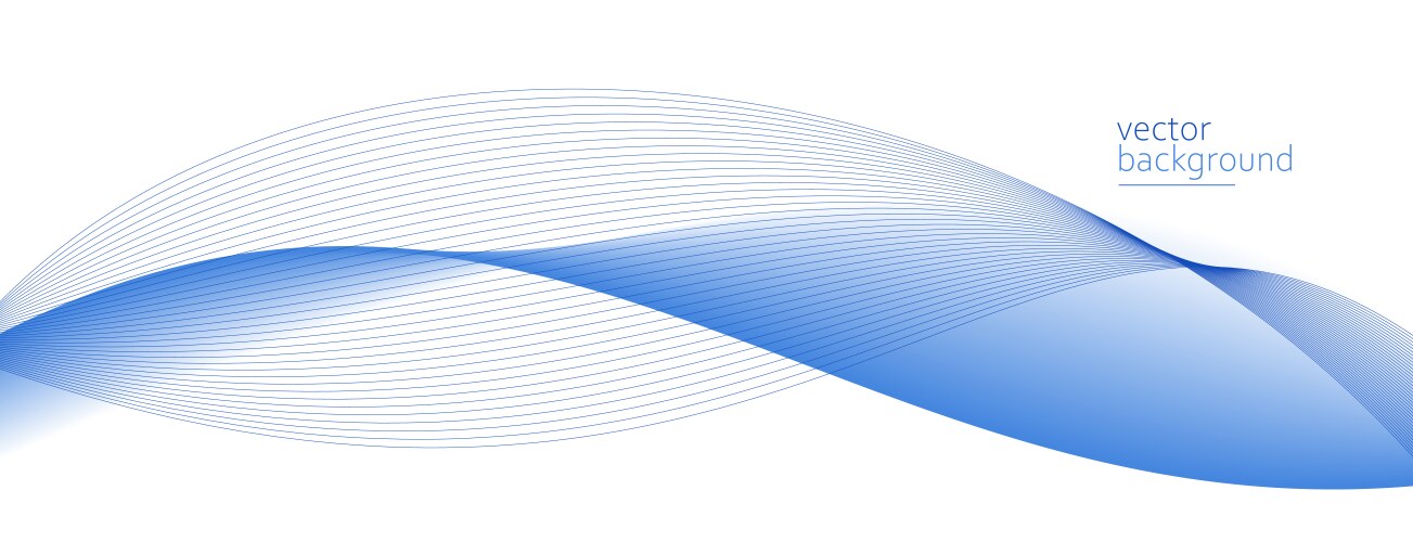 Curve shape flow abstract background in light Vector Image