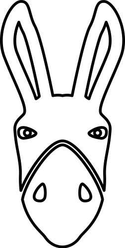 Donkey Head Outline