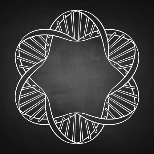 Graphic dna structure Royalty Free Vector Image
