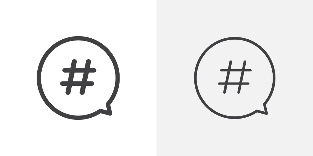 Black Hashtag Vector Images (over 4,800)