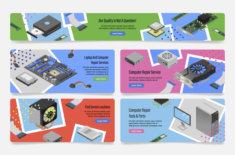 Electronics Repair Banner Vector Images (over 1,000)