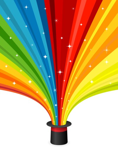 Rainbow star Royalty Free Vector Image - VectorStock