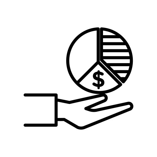 Market share icon Royalty Free Vector Image - VectorStock