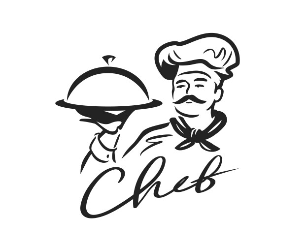 Chef hat logo Royalty Free Vector Image - VectorStock