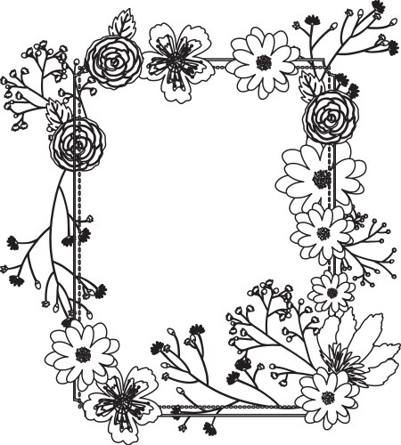 Elegant frame decoration isolated Royalty Free Vector Image
