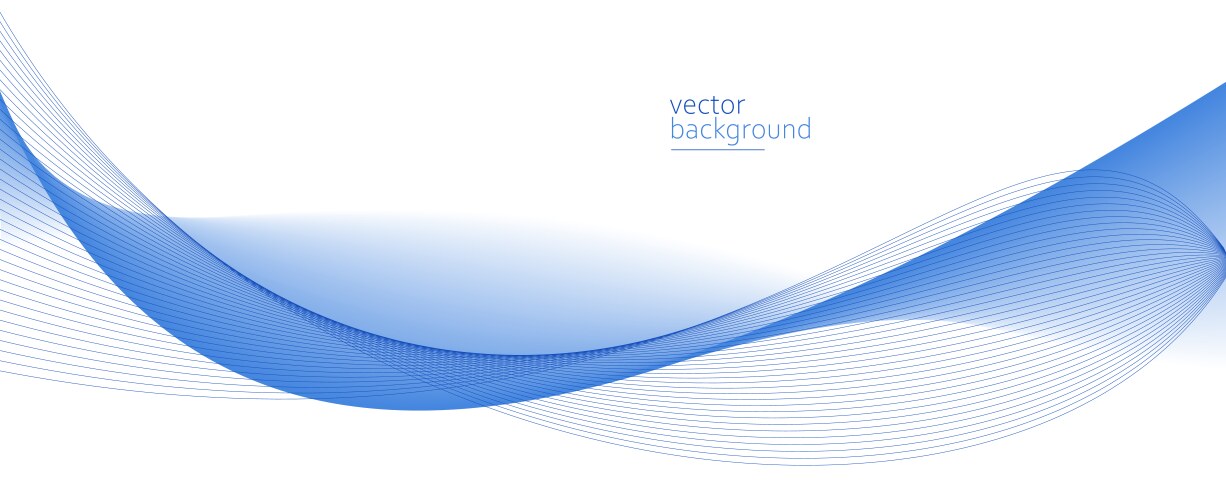 Smooth flow of wavy shape with gradient abstract Vector Image