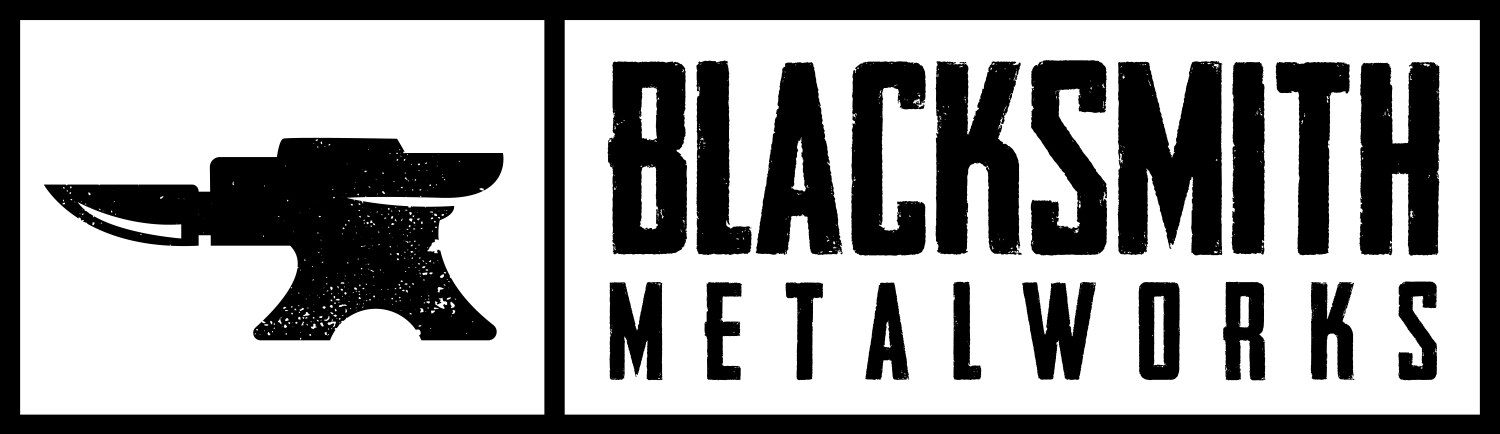 Set of logo for blacksmith typographic logotype Vector Image