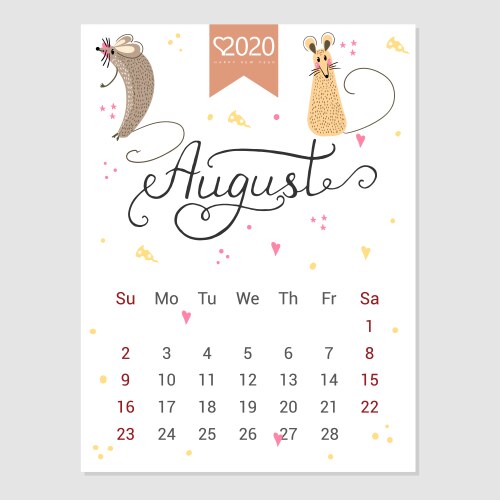 August cartoon Vector Images & Graphics for Commercial Use | VectorStock