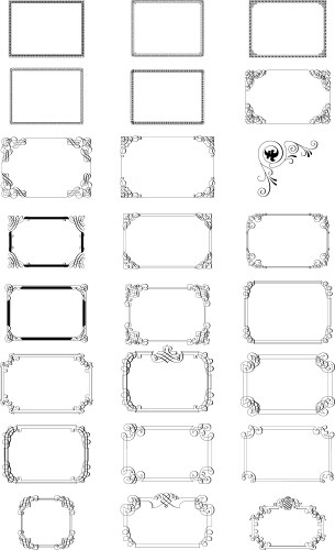 Fancy Borders Vector Images (over 6,500)