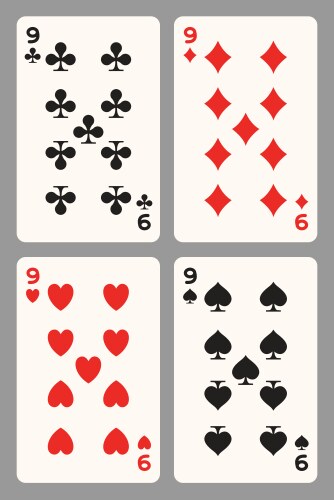 9 of Hearts Card Vector Images (over 4,900)