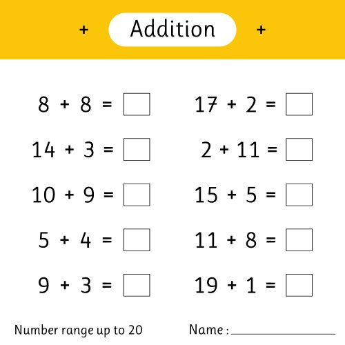 Addition Up to 20 Vector Images (52)