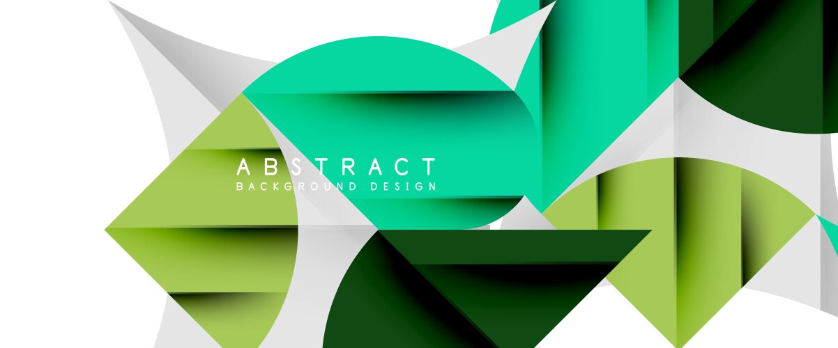 Minimal geometric elements on white petals round Vector Image