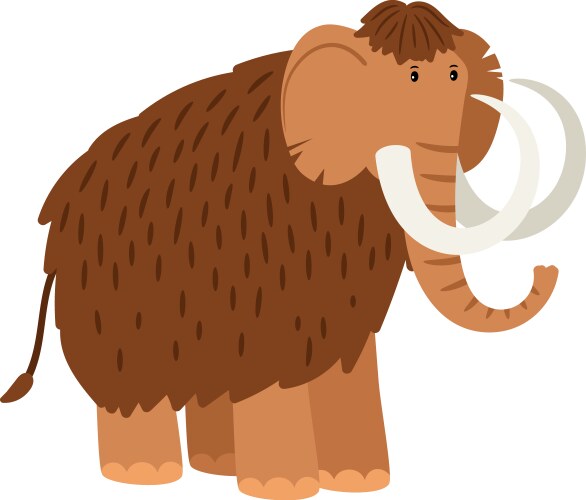 Cartoon mammoth Royalty Free Vector Image - VectorStock