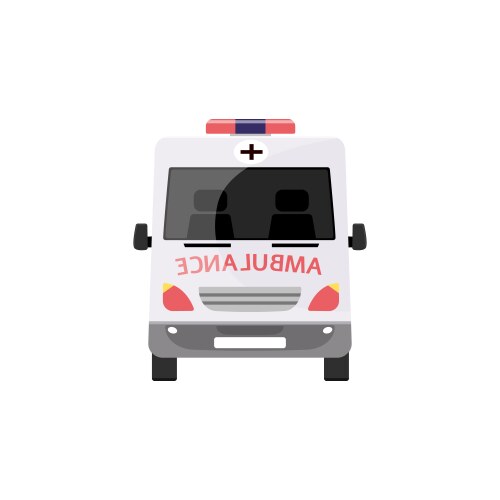 Ambulance front view Vector Images & Graphics for Commercial Use ...