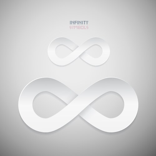 Hand drawn infinity sign Royalty Free Vector Image