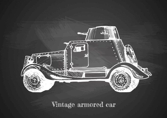 Anti-tank armored car Royalty Free Vector Image