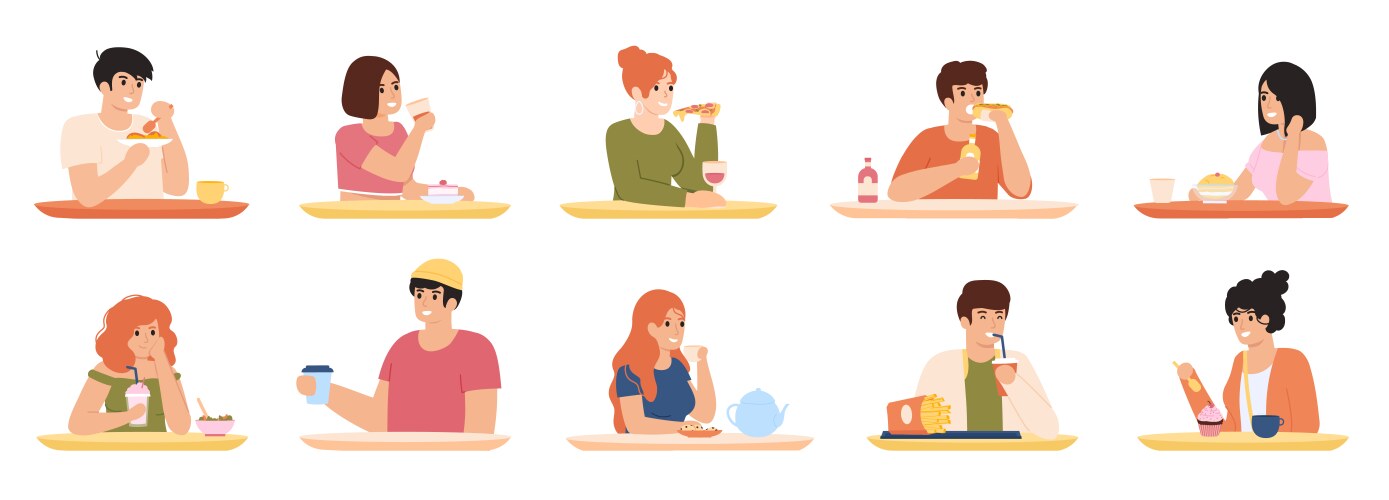 Women Eating Vector Images (over 2,700)