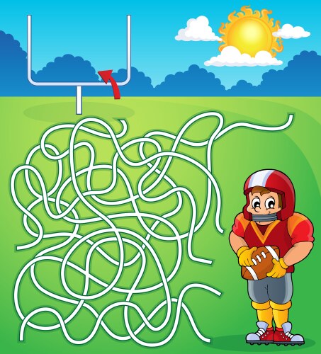 Maze game Royalty Free Vector Image - VectorStock