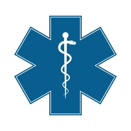 Emergency medical symbol Royalty Free Vector Image