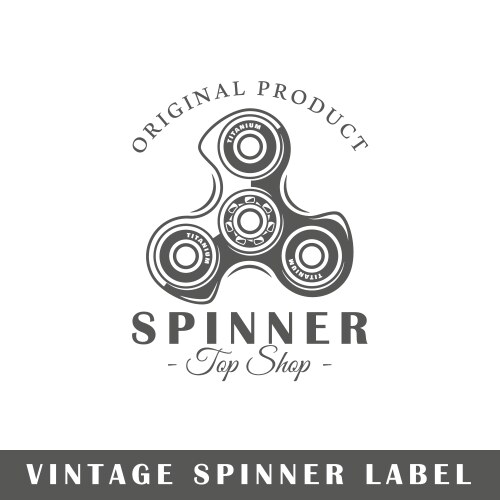Fidget spinner line icon Royalty Free Vector Image