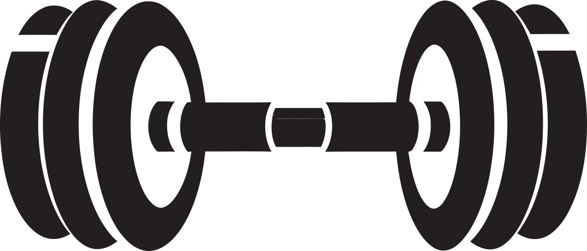 Mightylift robust symbol ironforge weightlifting Vector Image